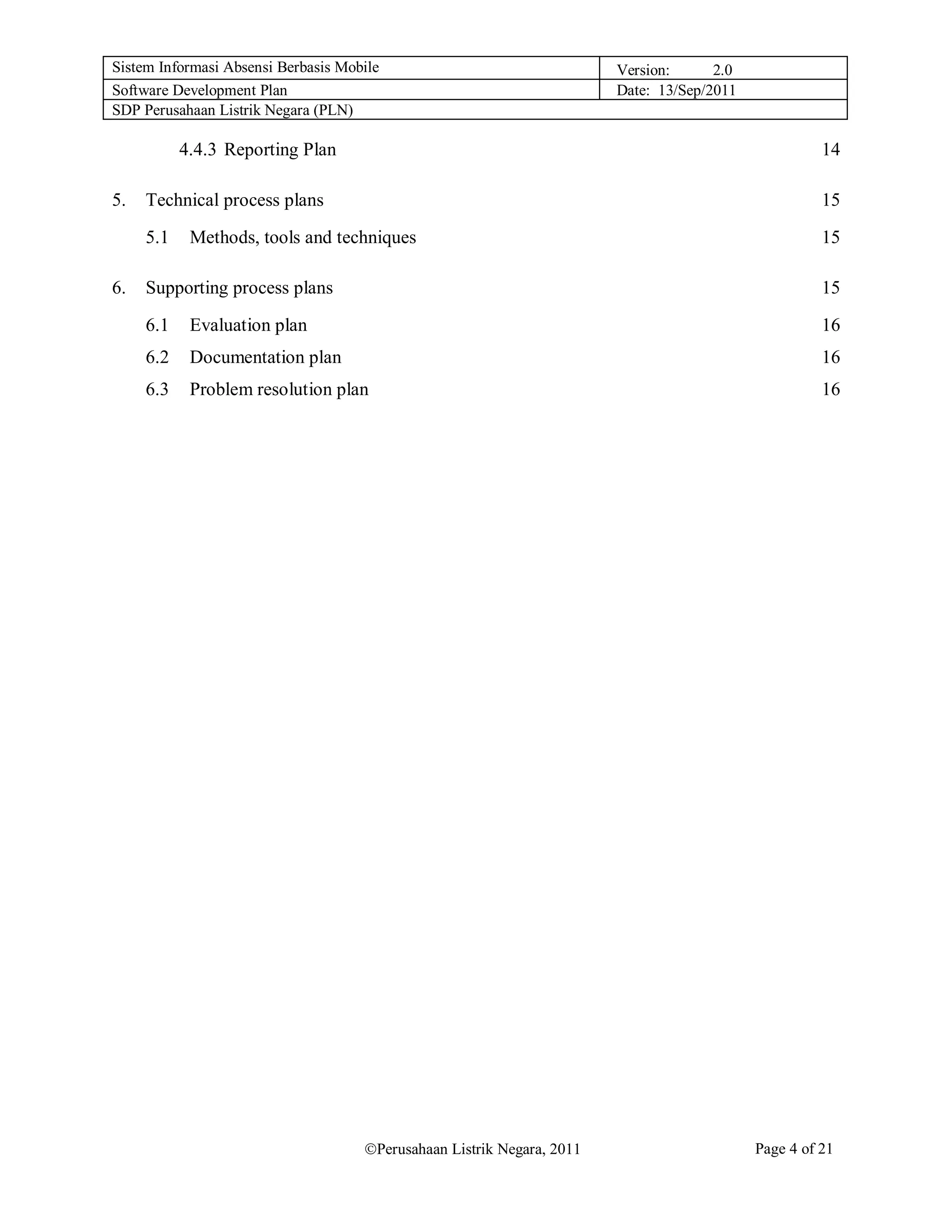 Software development plan siabm | PDF