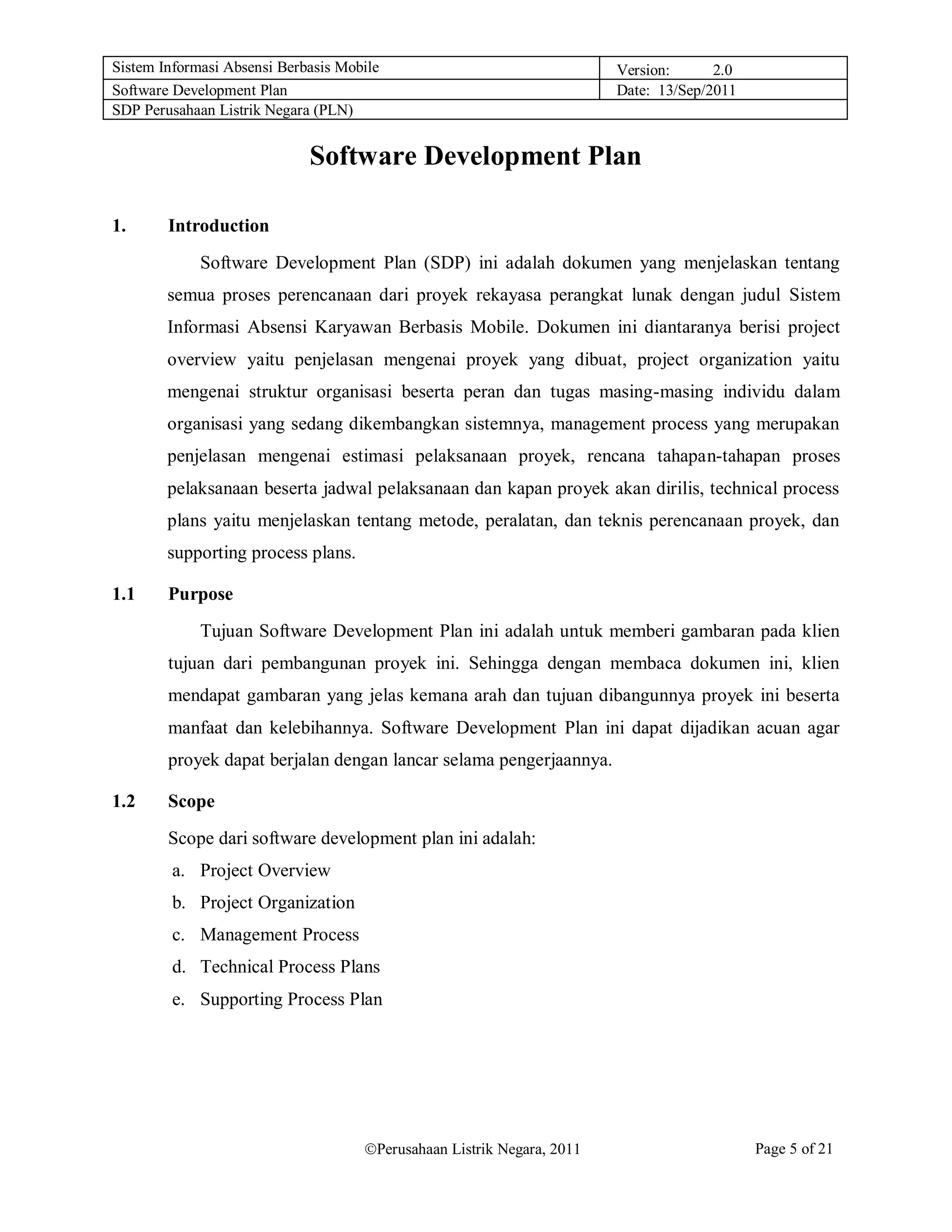 Software development plan siabm | PDF