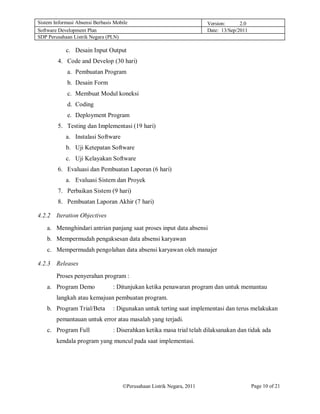 Software development plan siabm | PDF