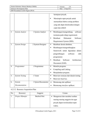 Software development plan siabm | PDF