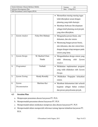Software development plan siabm | PDF