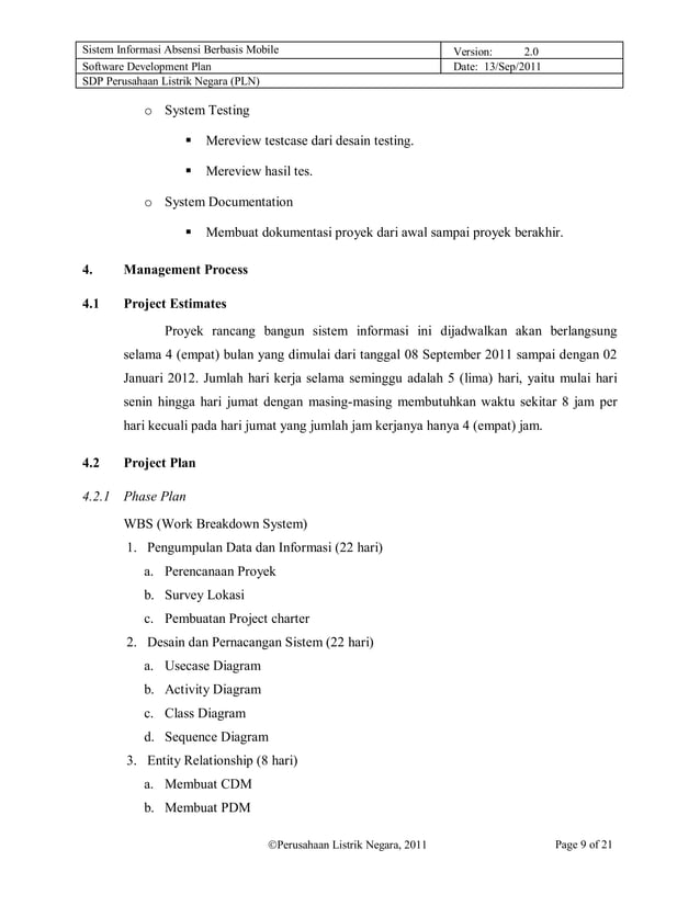 Software development plan siabm | PDF