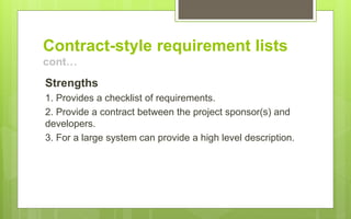 Software Development Process - REQUIREMENTS ANALYSIS / ANALYSIS OF ...