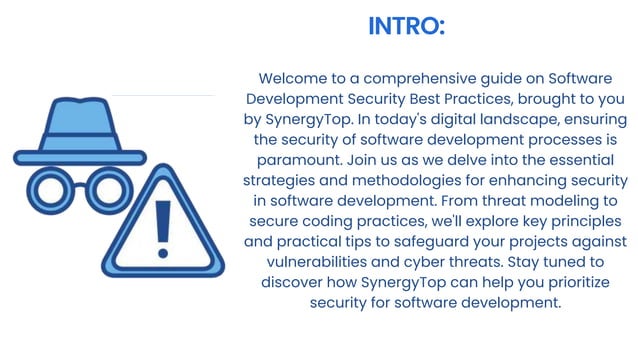 Security For Software Development - SynergyTop | PPTX