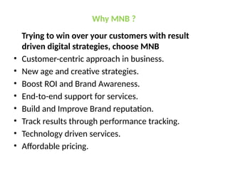 SOFTWARE DEVELOPMENT SERVICE - MNB SOFT SOLUTION | PPTX