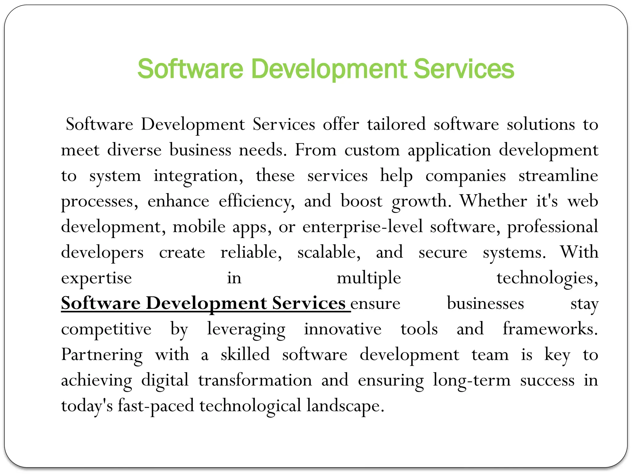 Software Development Services - mnb soft | PPT