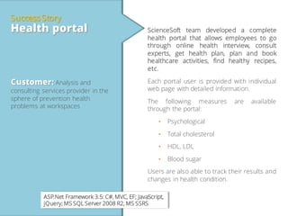 Services for Healthcare Industry - ScienceSoft | PPT