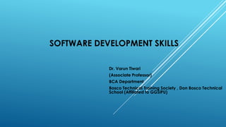 Software Development Skills and SDLC | PPT