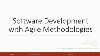 Software development with agile methodologies | PPT