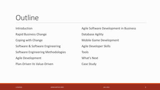 Software development with agile methodologies | PPT