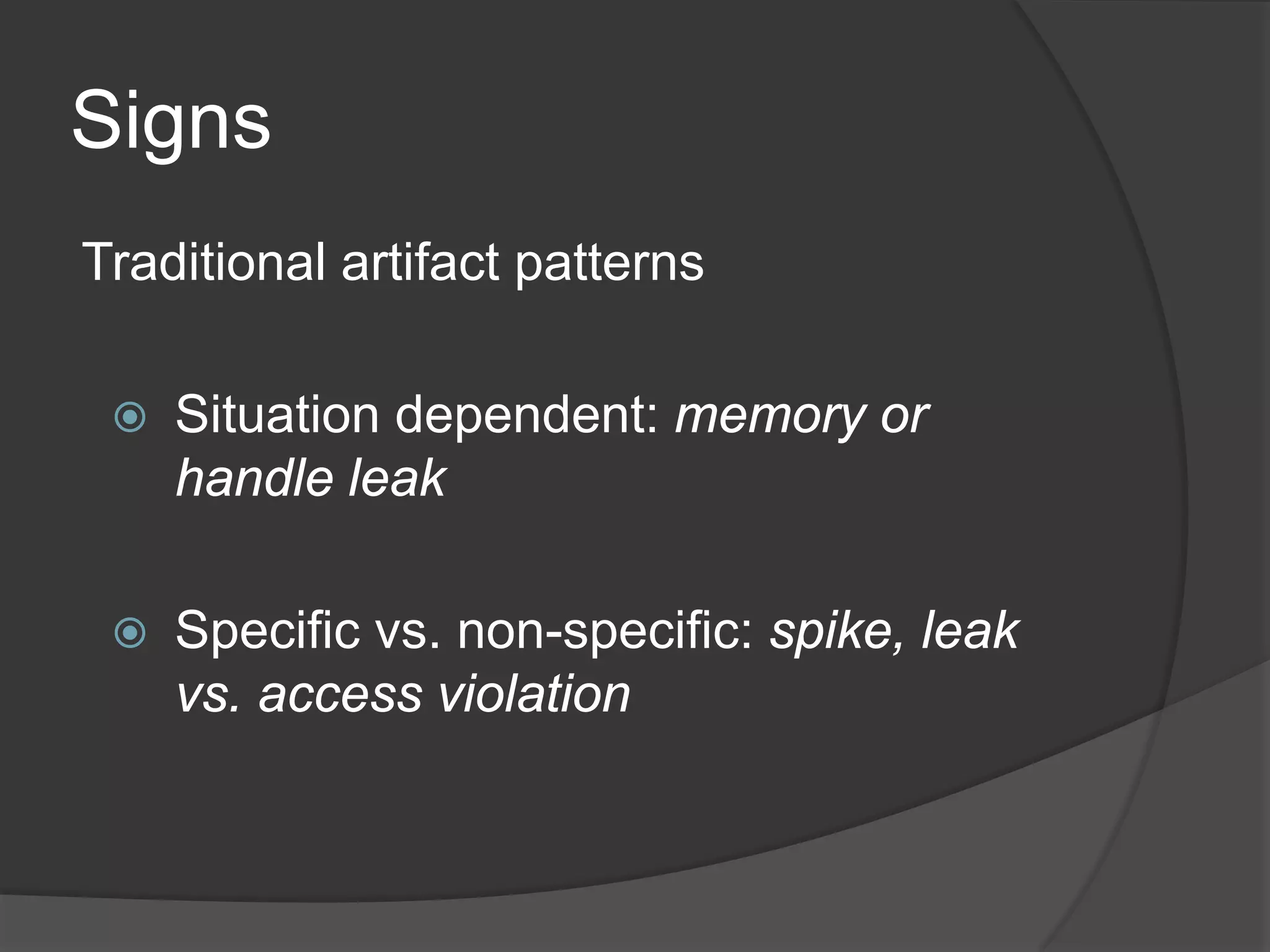 Pattern Driven Software Diagnostics An Introduction Ppt