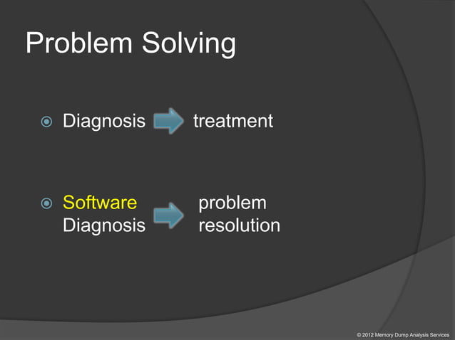 Pattern Driven Software Diagnostics An Introduction Ppt