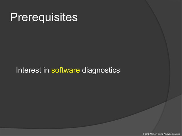 Pattern Driven Software Diagnostics An Introduction Ppt