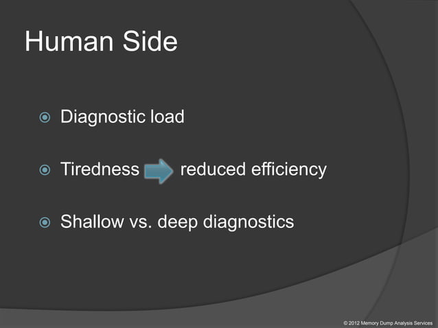 Pattern Driven Software Diagnostics An Introduction Ppt