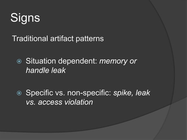 Pattern Driven Software Diagnostics An Introduction Ppt