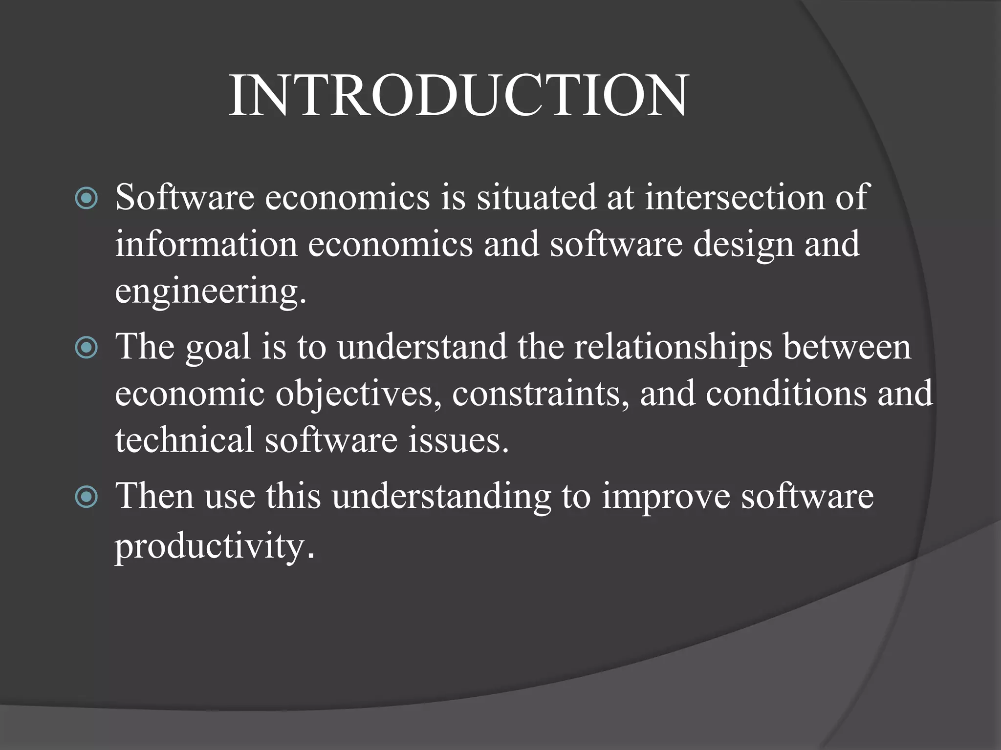 Software project management Software economics | PPTX