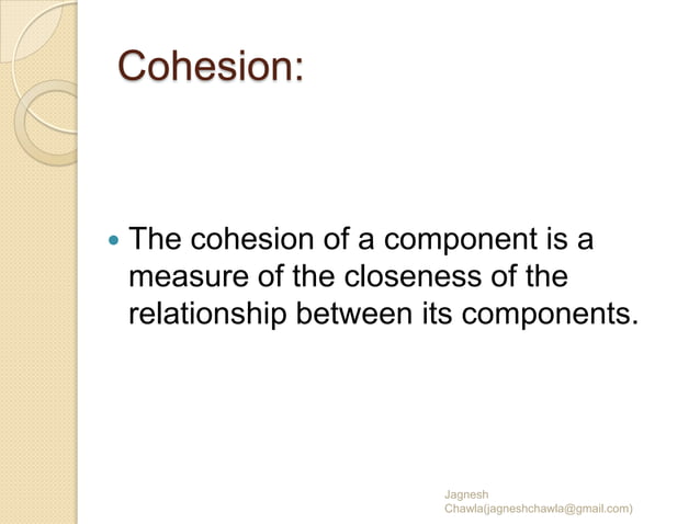 Cohesion & Coupling | PPTX | Computing | Technology & Computing