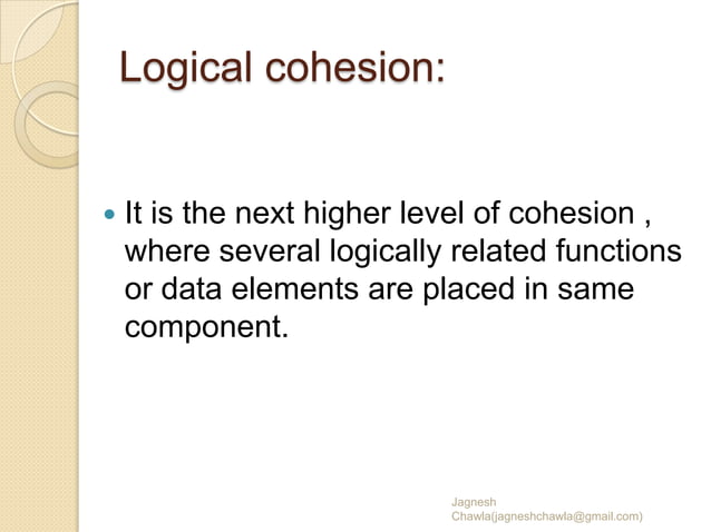 Cohesion And Coupling Pptx Computing Technology And Computing