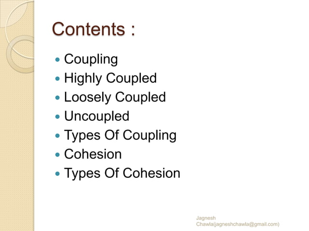 Cohesion & Coupling | PPTX | Computing | Technology & Computing