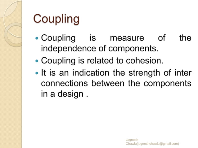 Cohesion & Coupling | PPTX | Computing | Technology & Computing