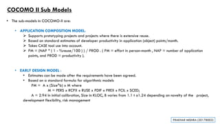 Constructive Cost Model - II (COCOMO-II) | PDF