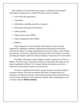 Software Cost Estimation Techniques | PDF