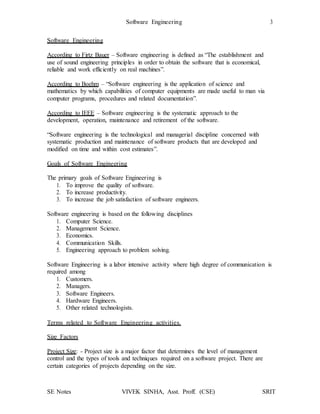 Software engg unit 1 | DOCX