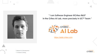 Tech Job Conference: Software Engineer @Criteo | PPT