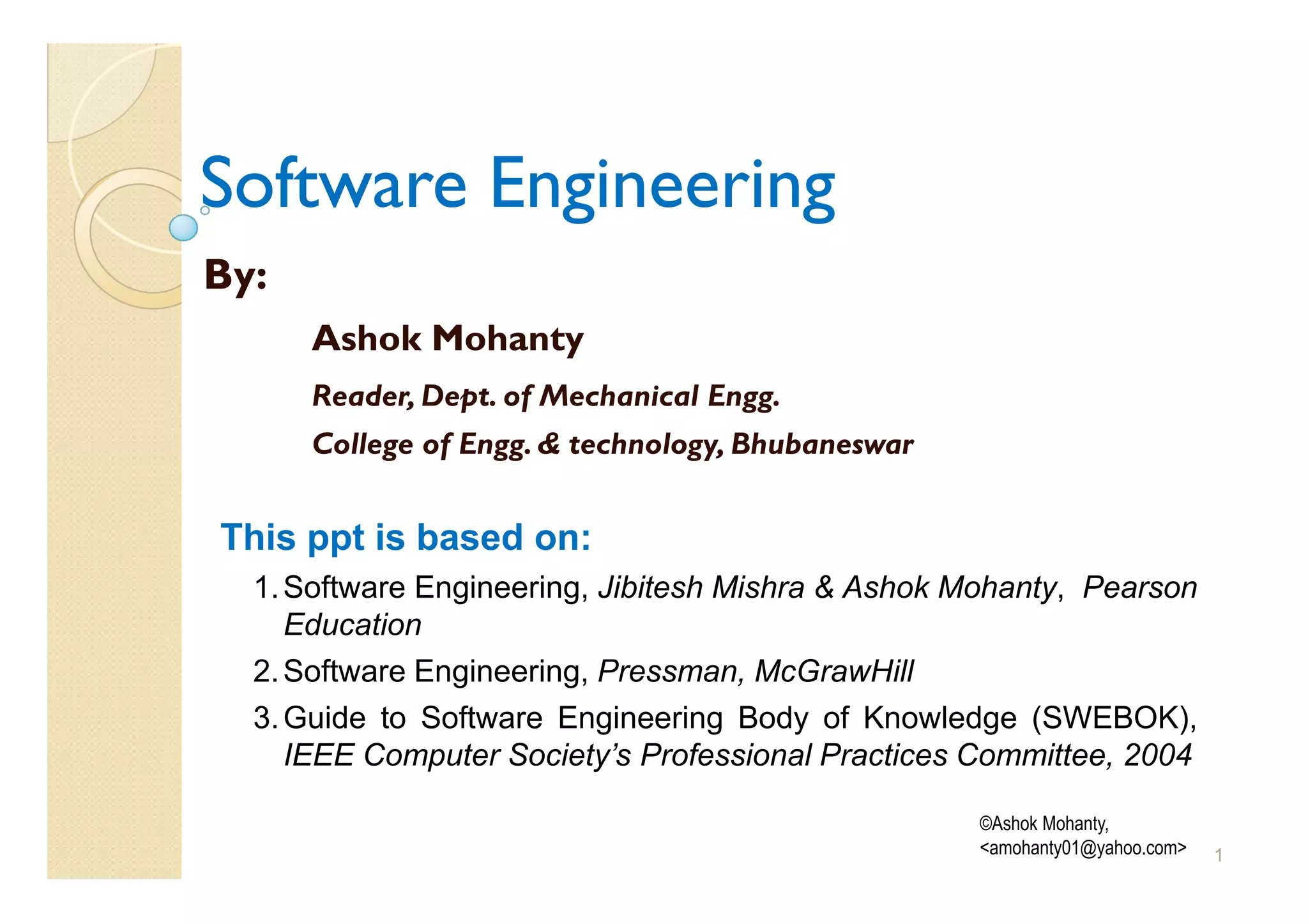 software development, process model, requirement engineering, srs ...