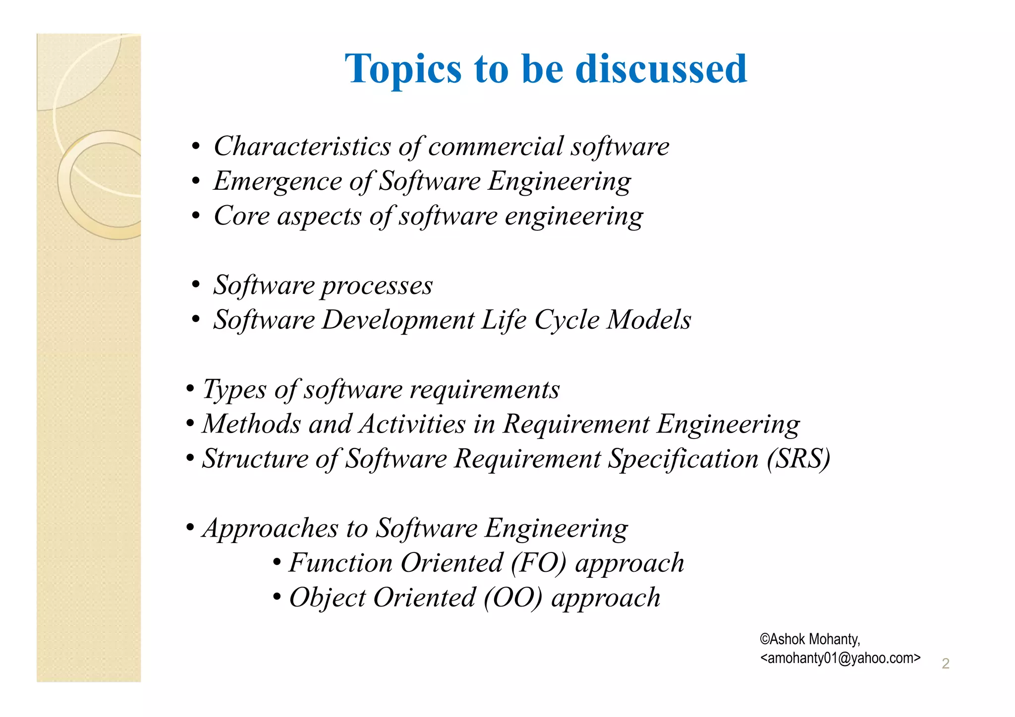 software development, process model, requirement engineering, srs ...
