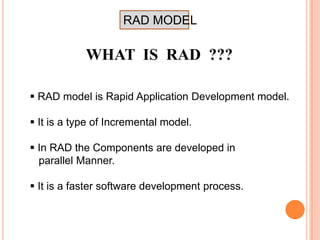 RAD Model & Prototyping Of Software Engineering | PPTX