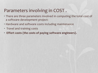 Software Cost Estimation | PPTX