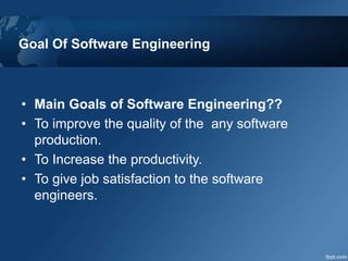 Software engineering | PPT | Computer Software and Applications | Computing