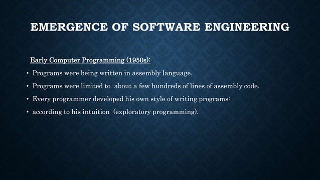 Software engineering.pptx | Programming Languages | Computing