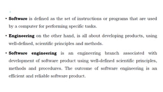 Software Engineering - Software Development Life Cycle | PPT