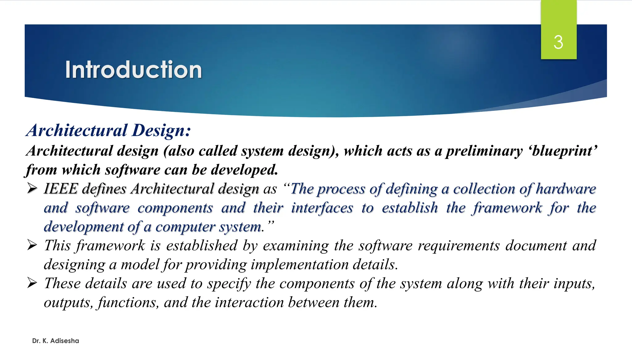 Software Engineering-Unit 4 "Architectural Design" by Adi.pdf