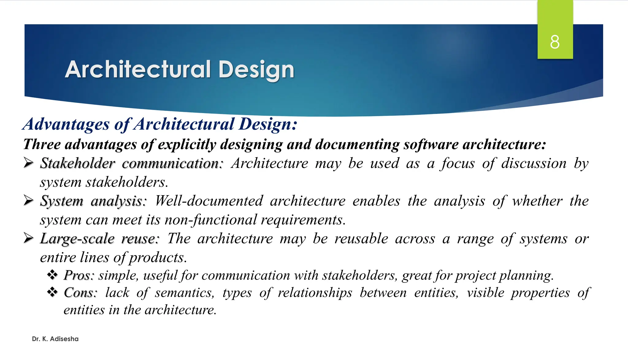Software Engineering-Unit 4 "Architectural Design" by Adi.pdf