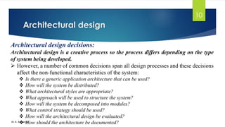 Software Engineering-Unit 4 "Architectural Design" by Adi.pdf