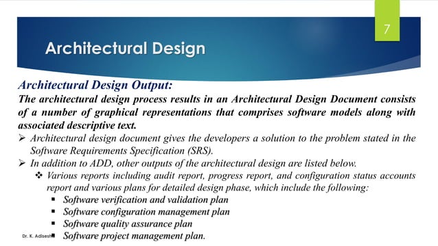 Software Engineering Unit 4 Architectural Design By Adipdf 8023