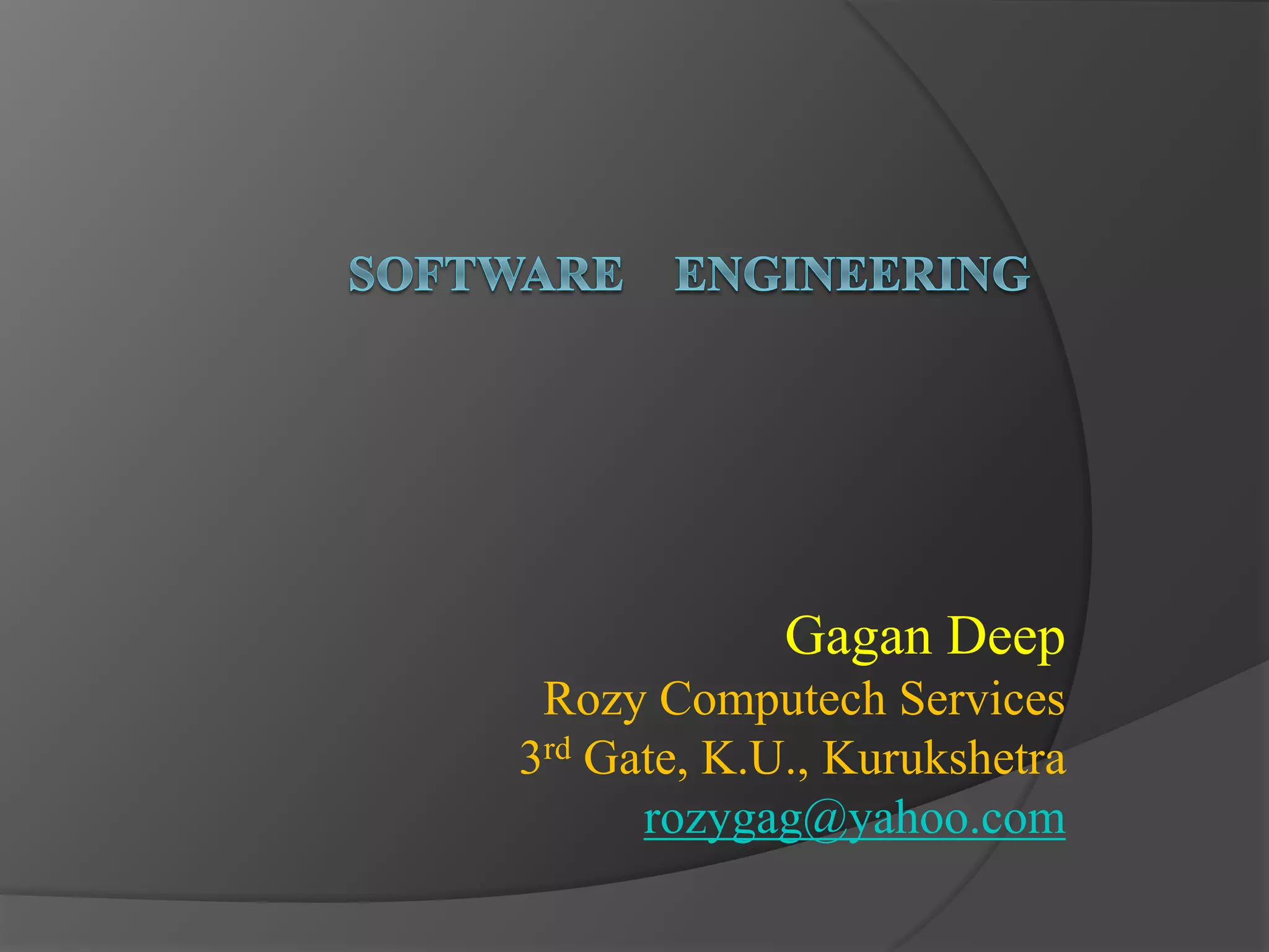 Software Engineering | PPSX | Computer Software and Applications | Computing