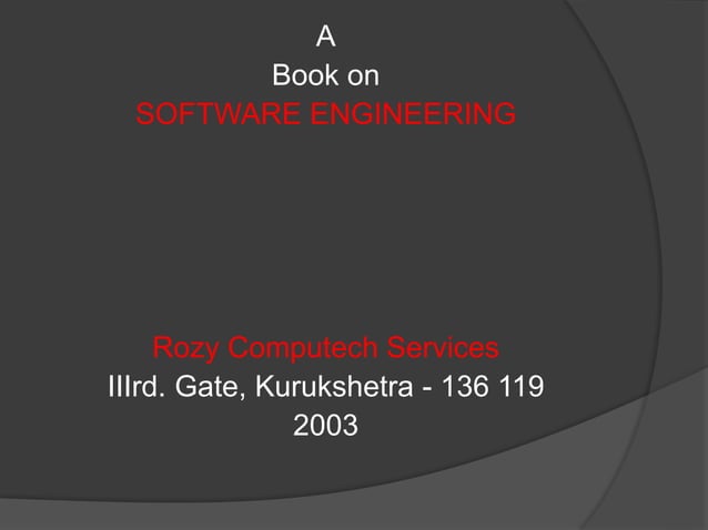 Software Engineering | PPSX | Computer Software and Applications | Computing