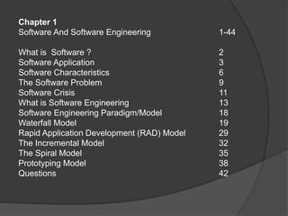 Software Engineering | PPSX | Computer Software and Applications | Computing