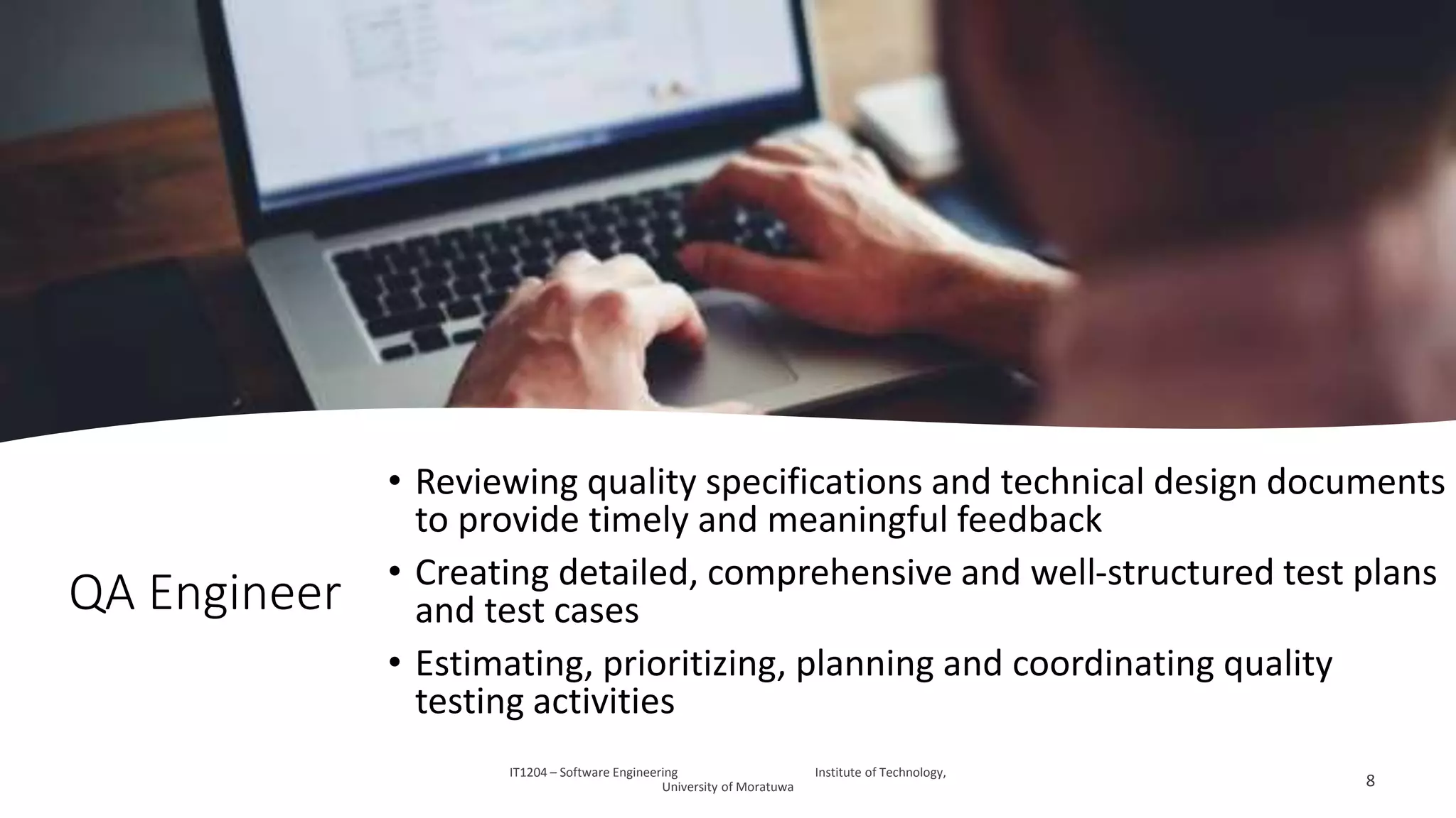 IT1204 - Software Engineering - L10 | PPT
