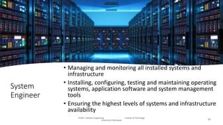 IT1204 - Software Engineering - L10 | PPT