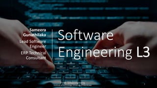 IT1204- Software Engineering - L3 | PPT