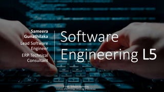 IT1204 - Software engineering - L5 | PPTX