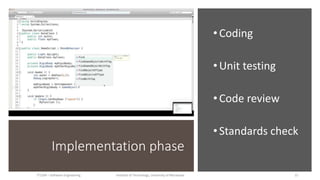 IT1204 - Software Engineering - L9 | PPTX | IT and Internet Support | Internet