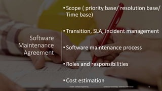 IT1204 - Software Engineering - L9 | PPTX | IT and Internet Support | Internet