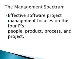 Software engineering project management | PPTX