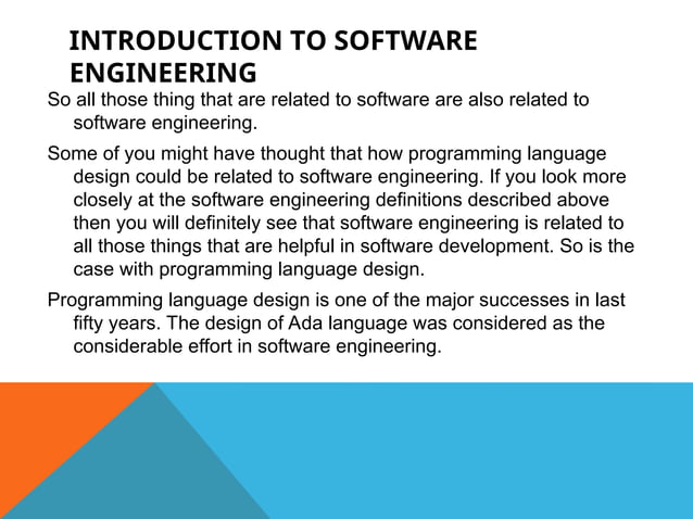 Introduction to Software Engineering.ppt